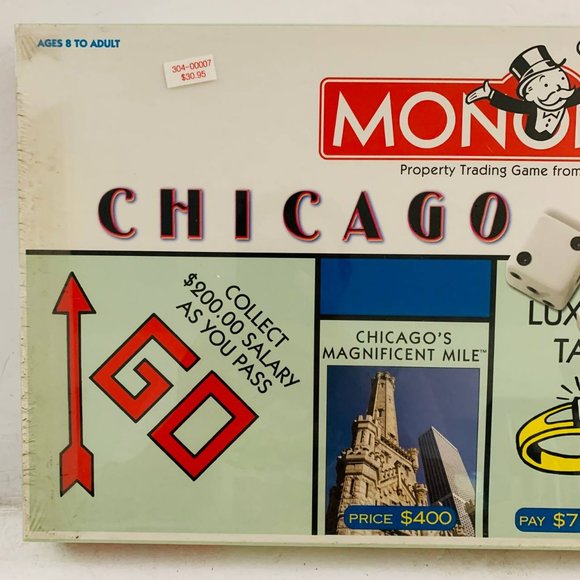 Hasbro | Games | Vintage Monopoly Chicago Edition 200 Board Game Hasbro ...